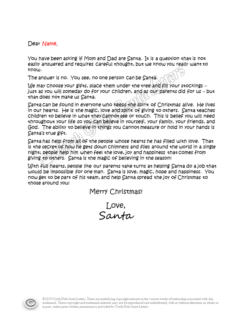 Printable Letter Explaining Santa Ubicaciondepersonas cdmx gob mx