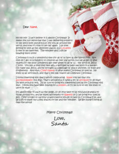 The Birth of Jesus - North Pole Santa Letters
