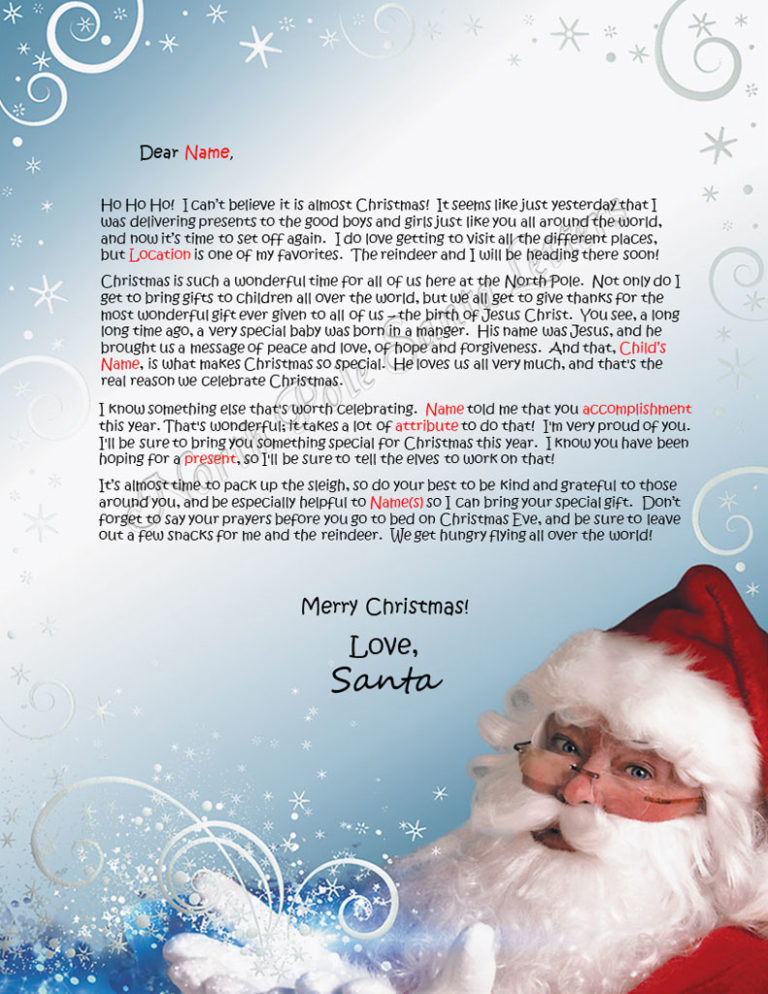 The Birth of Jesus - North Pole Santa Letters