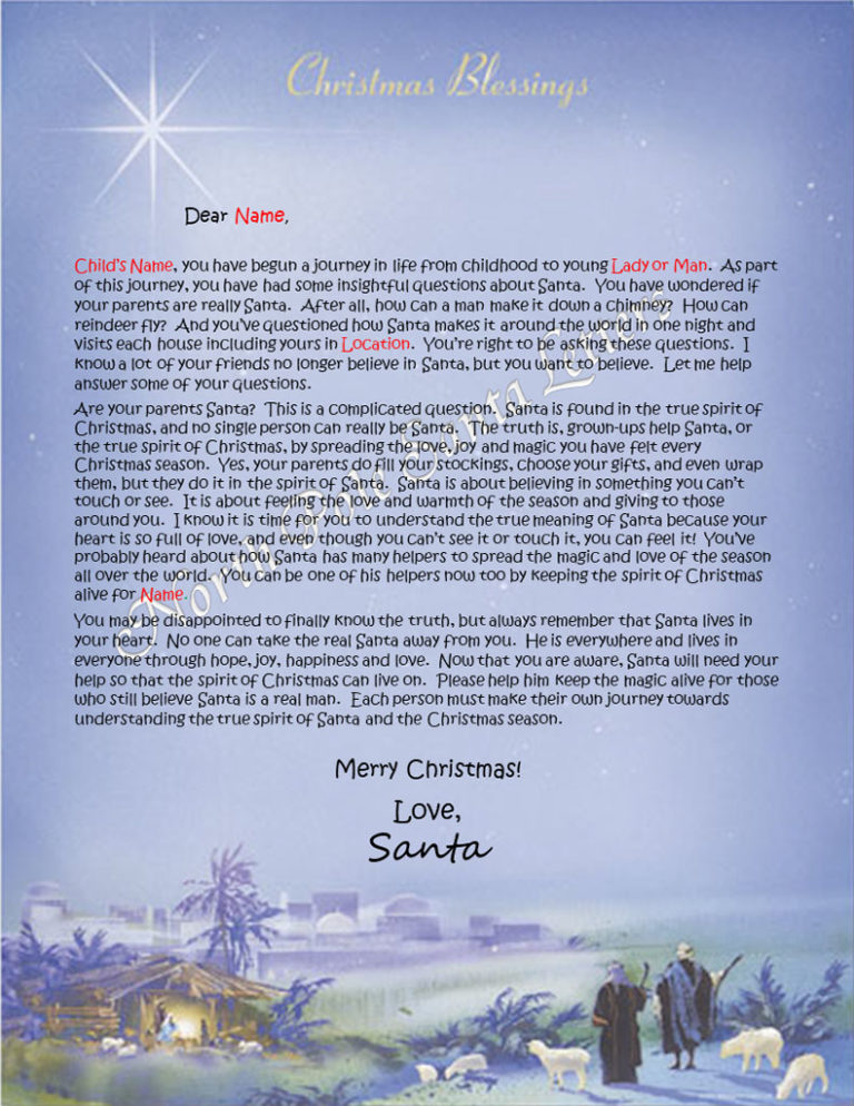 The True Spirit of Christmas - North Pole Santa Letters